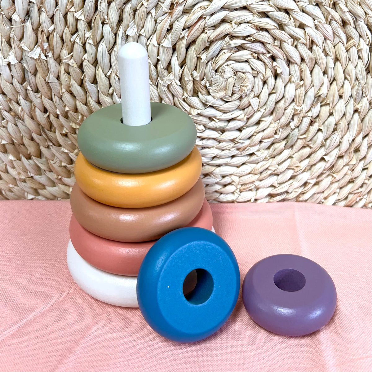 Rainbow Stacking Rings – Lakehaus Gifts & Goods