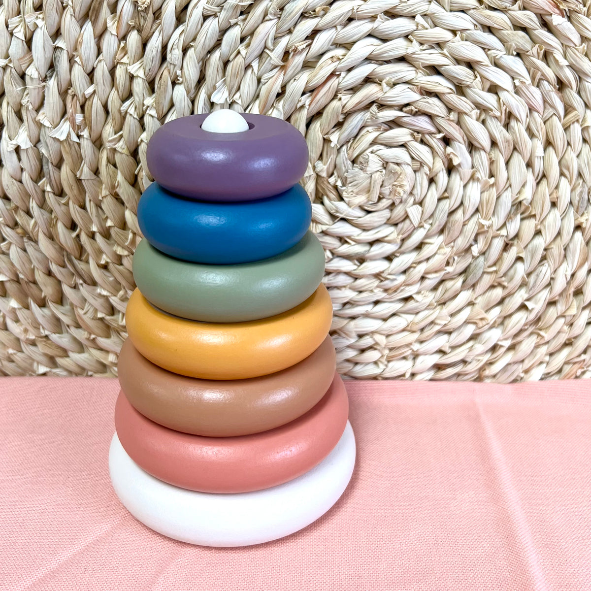 Rainbow Stacking Rings – Lakehaus Gifts & Goods