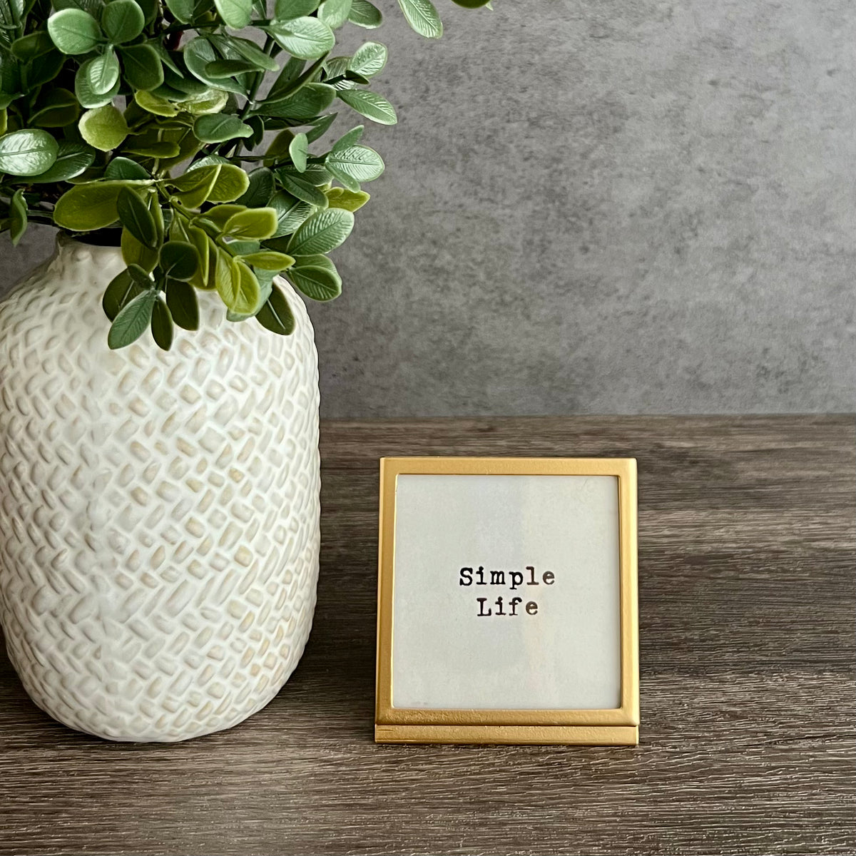 Metal and Glass Saying Frame – Lakehaus Gifts & Goods